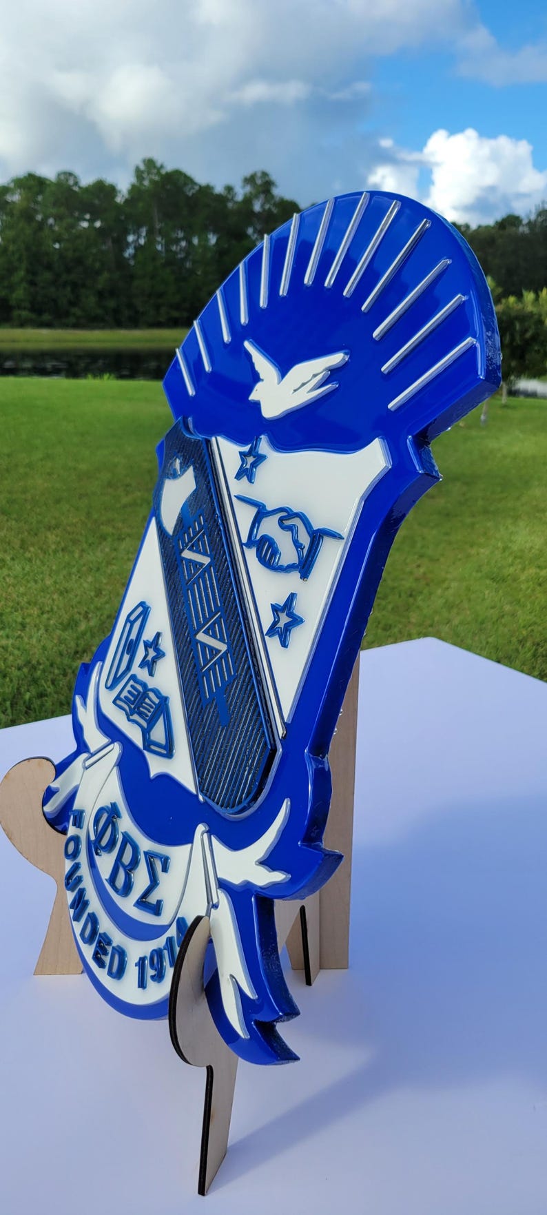 Phi Beta Sigma Shield: 22" Fraternity Decor, 3D Wood Sign - Etsy