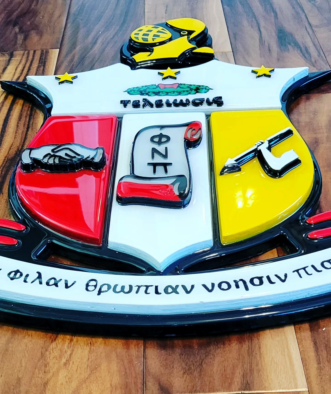 Kappa Alpha Psi Coat of Arms Shield: 29" 3D Wooden Frat Decor - Etsy