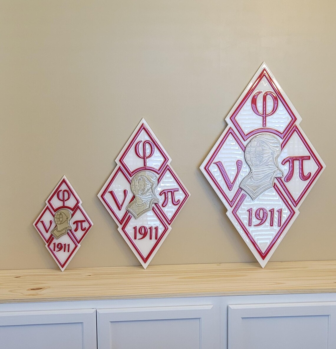 25 Inch Custom Kappa Alpha Psi Diamond Wood Sign - Etsy