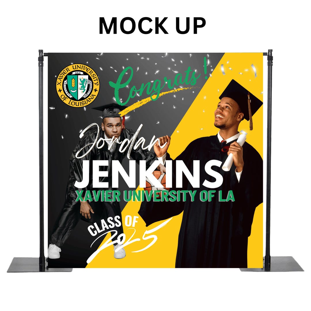Custom Split Color Graduation Backdrop - Etsy