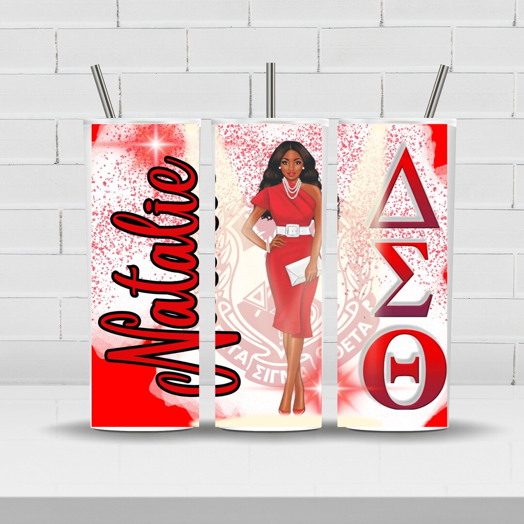 Custom Delta Sigma Theta 20 Oz Skinny Tumbler - Etsy