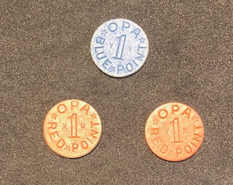 Opa Red Point Tokens | Etsy