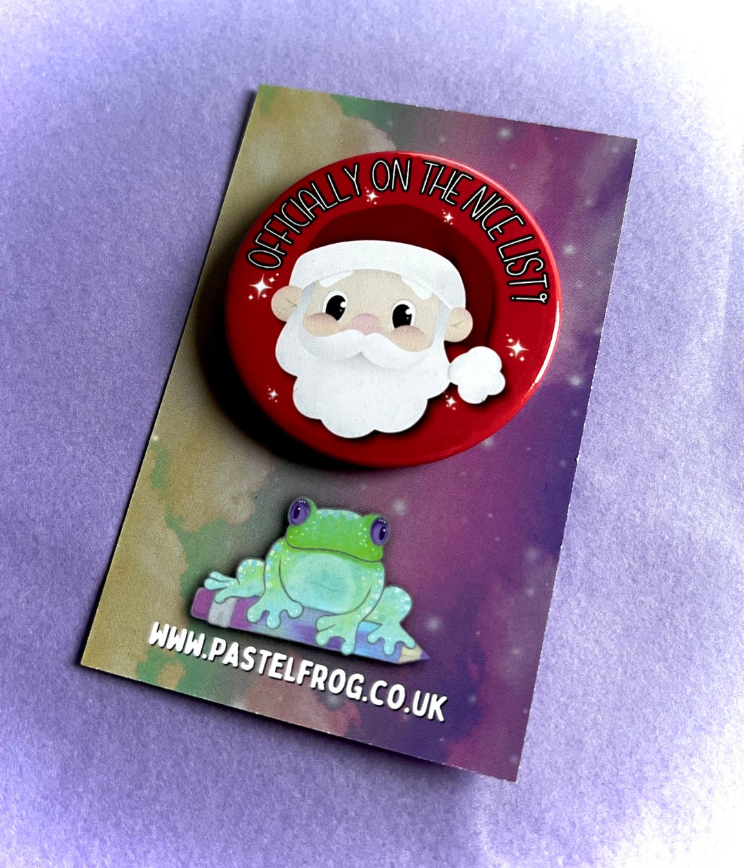 On Santas Nice List 45mm Button Badge or Fridge Magnet - Etsy