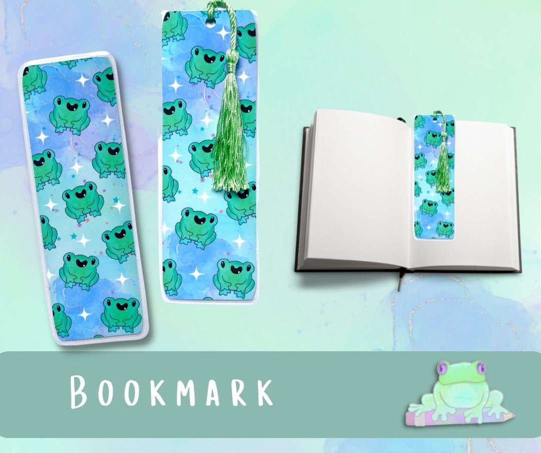 Goofy Frog Laminated Bookmark - Etsy