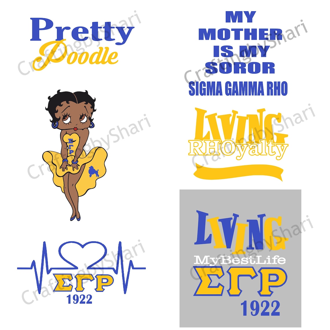 Sigma Gamma Rho Sorority Digital Downloads 15 Images JPG | Etsy