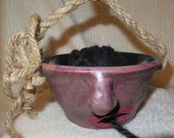 Funny Face Yarn Bowl - Etsy