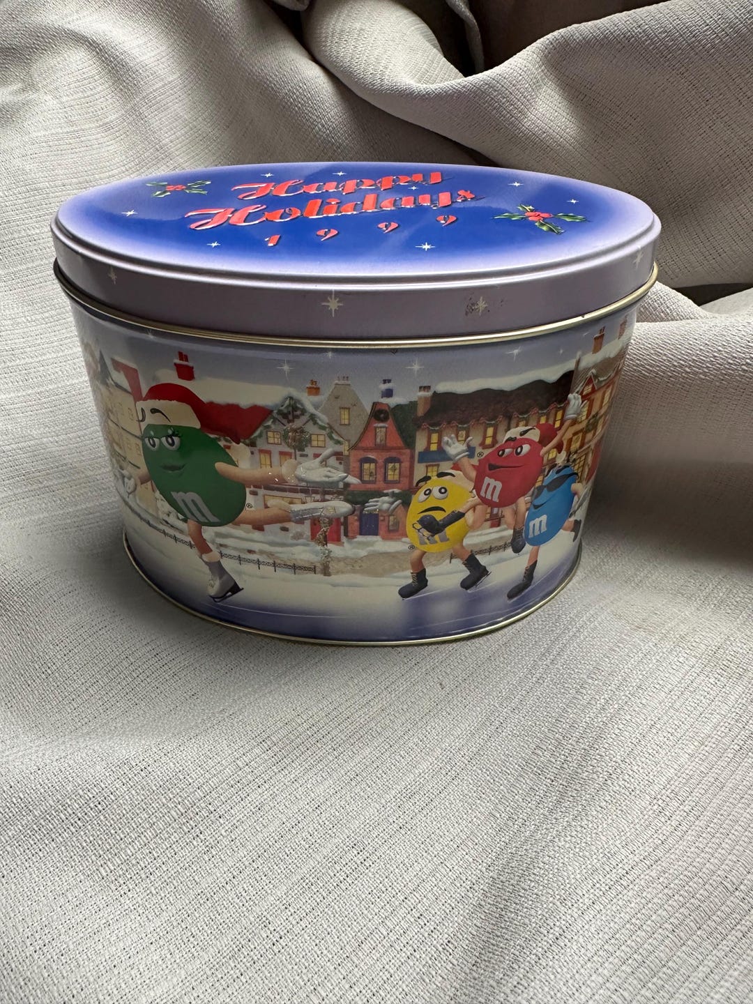 M&M Holiday 1999 Tin - Etsy