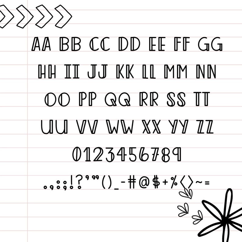 Boxy: Handwritten Font, Simple Font, OTF, Goodnotes Font, Canva Font ...