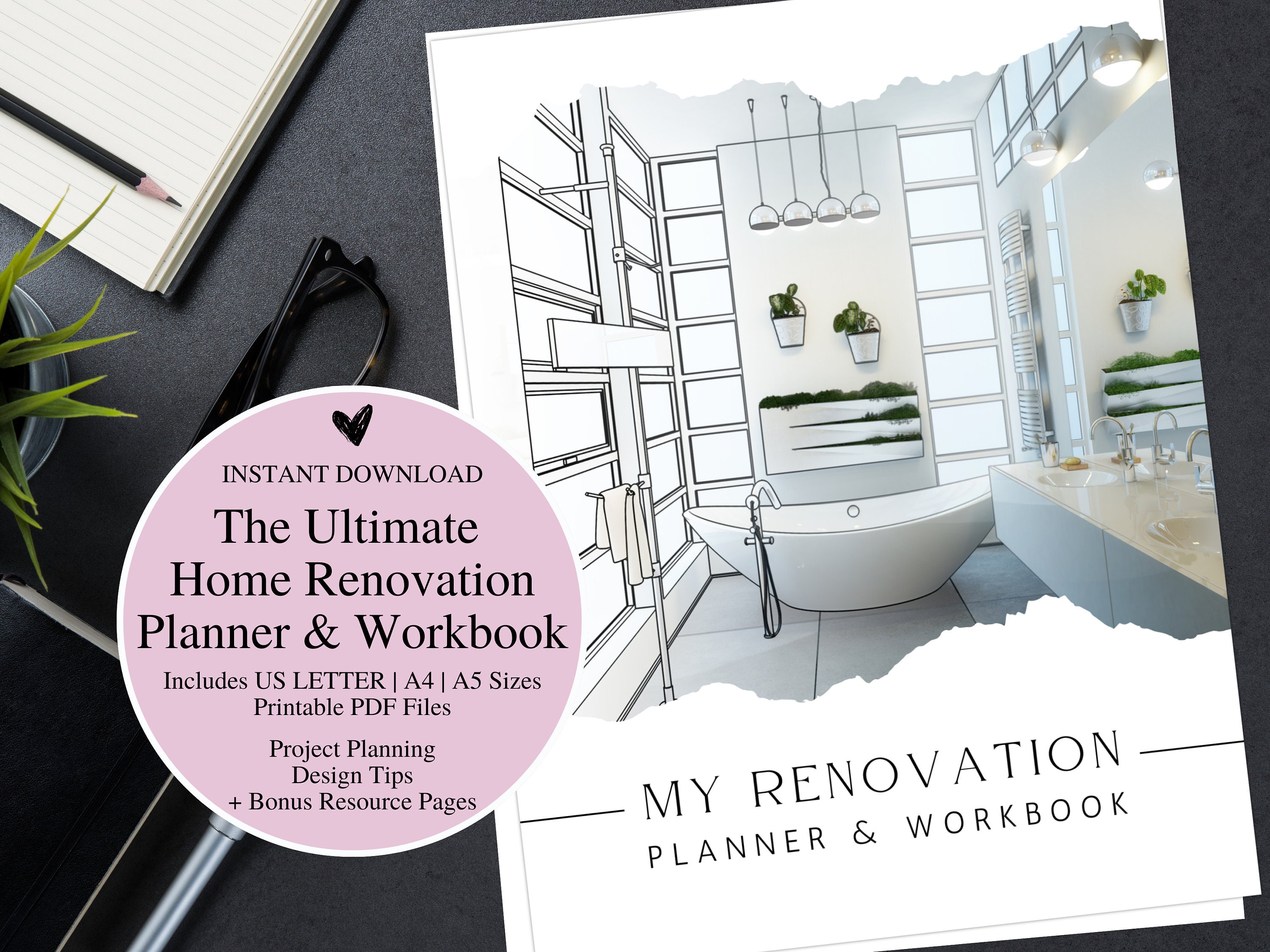 The Ultimate Home Renovation Planner & Workbook | Home Renovation ...