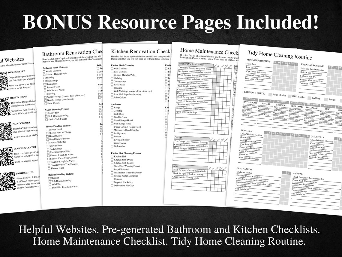 The Ultimate Home Renovation Planner & Workbook | Home Renovation ...