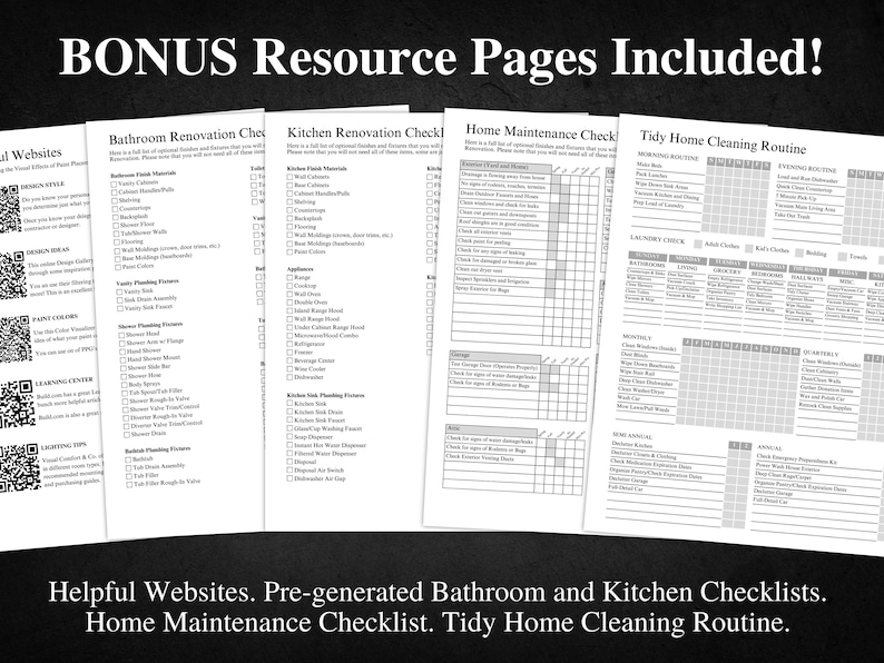 The Ultimate Home Renovation Planner & Workbook | Home Renovation ...