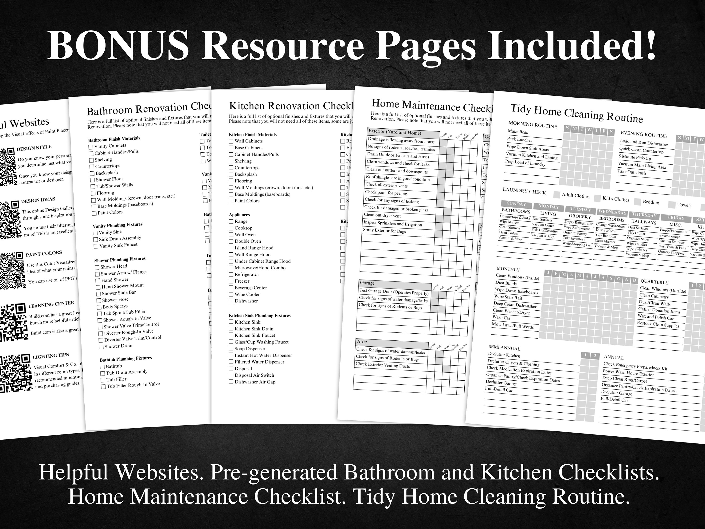 The Ultimate Home Renovation Planner & Workbook | Home Renovation ...
