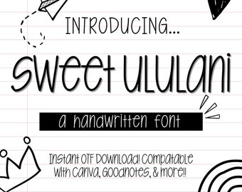 Jellybeans: Handwritten Font, Simple Font, OTF, Goodnotes Font, Canva ...