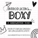 Boxy: Handwritten Font, Simple Font, OTF, Goodnotes Font, Canva Font ...