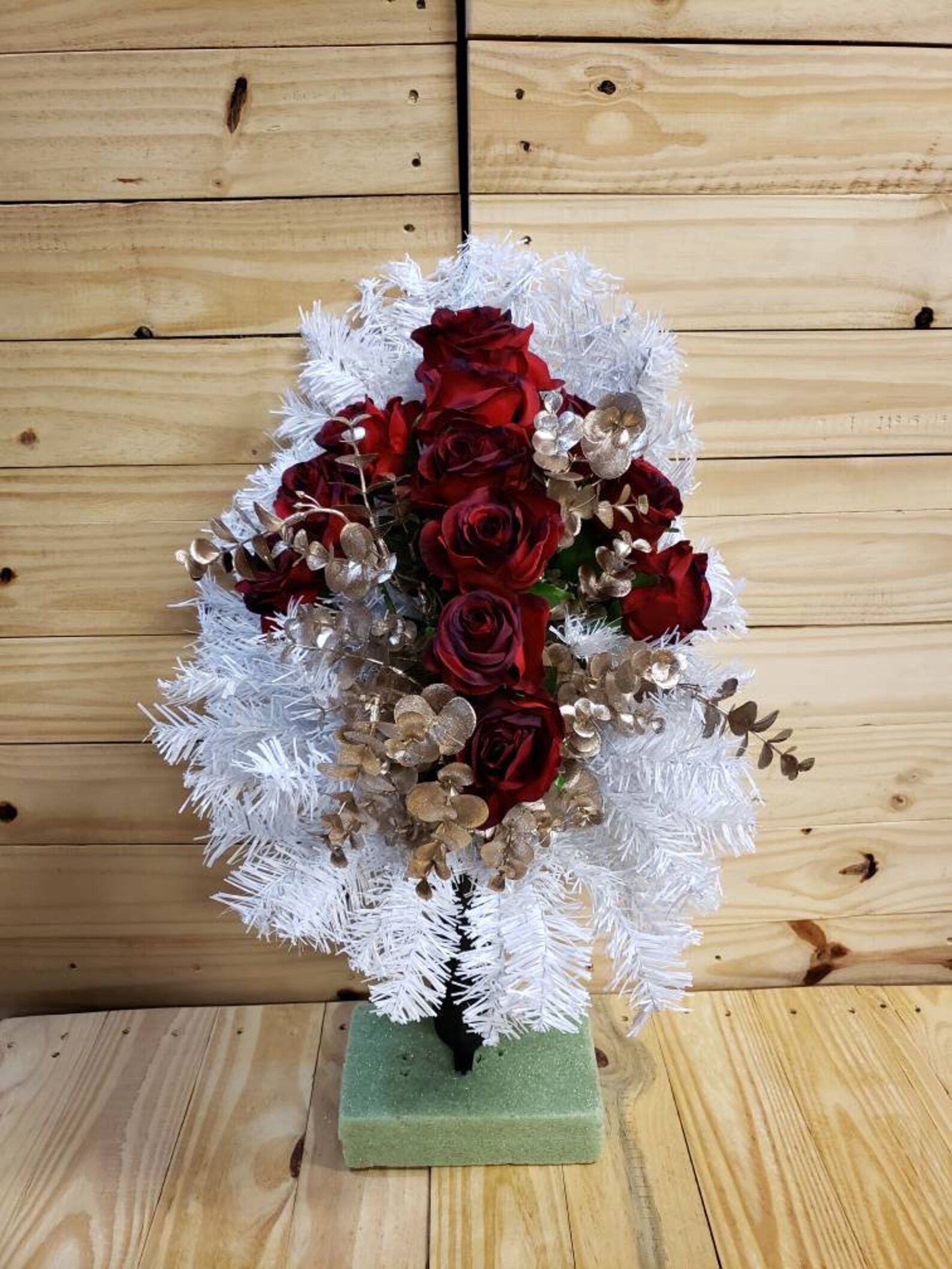 Cemetery flowers flowers for grave cemetary flowers | Etsy