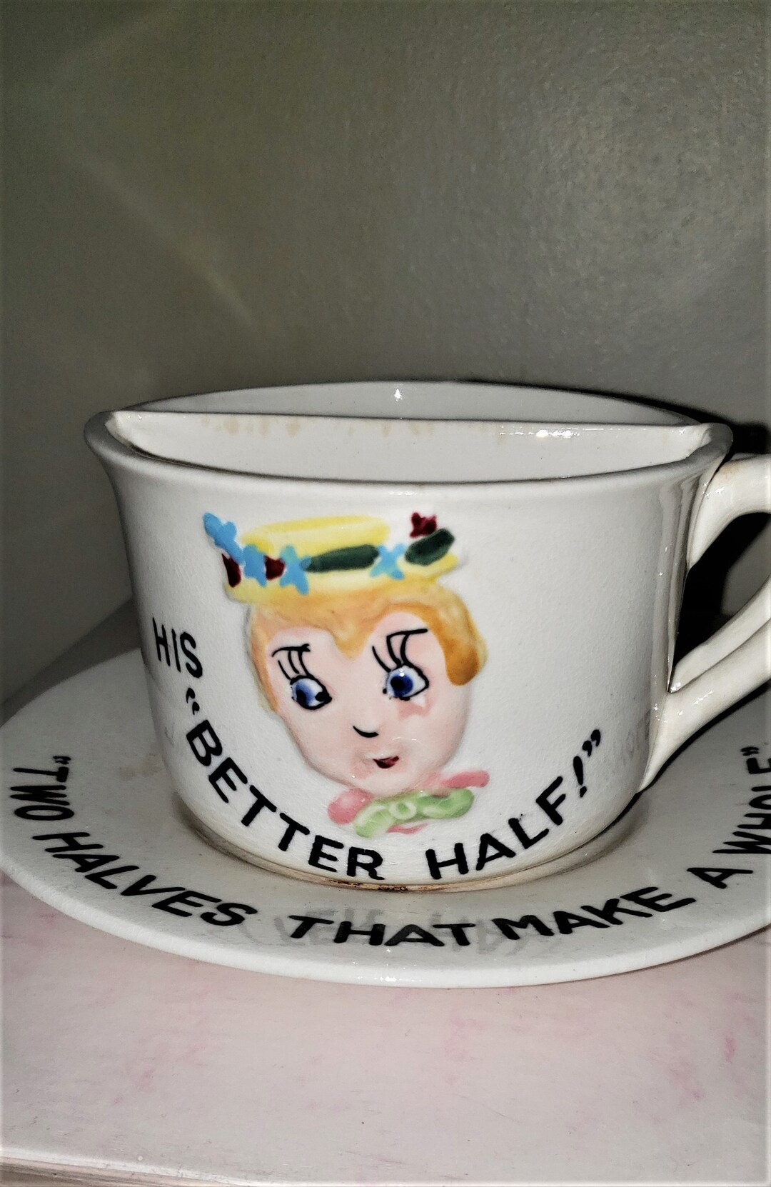 Two Halves Make A Whole Coffee Cup Set - Etsy