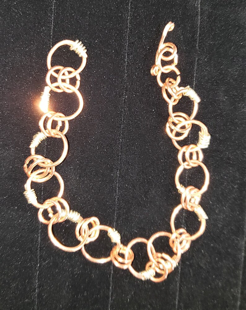 Handmade Copper Rolo Link Chain With Handmade Toggle - Etsy