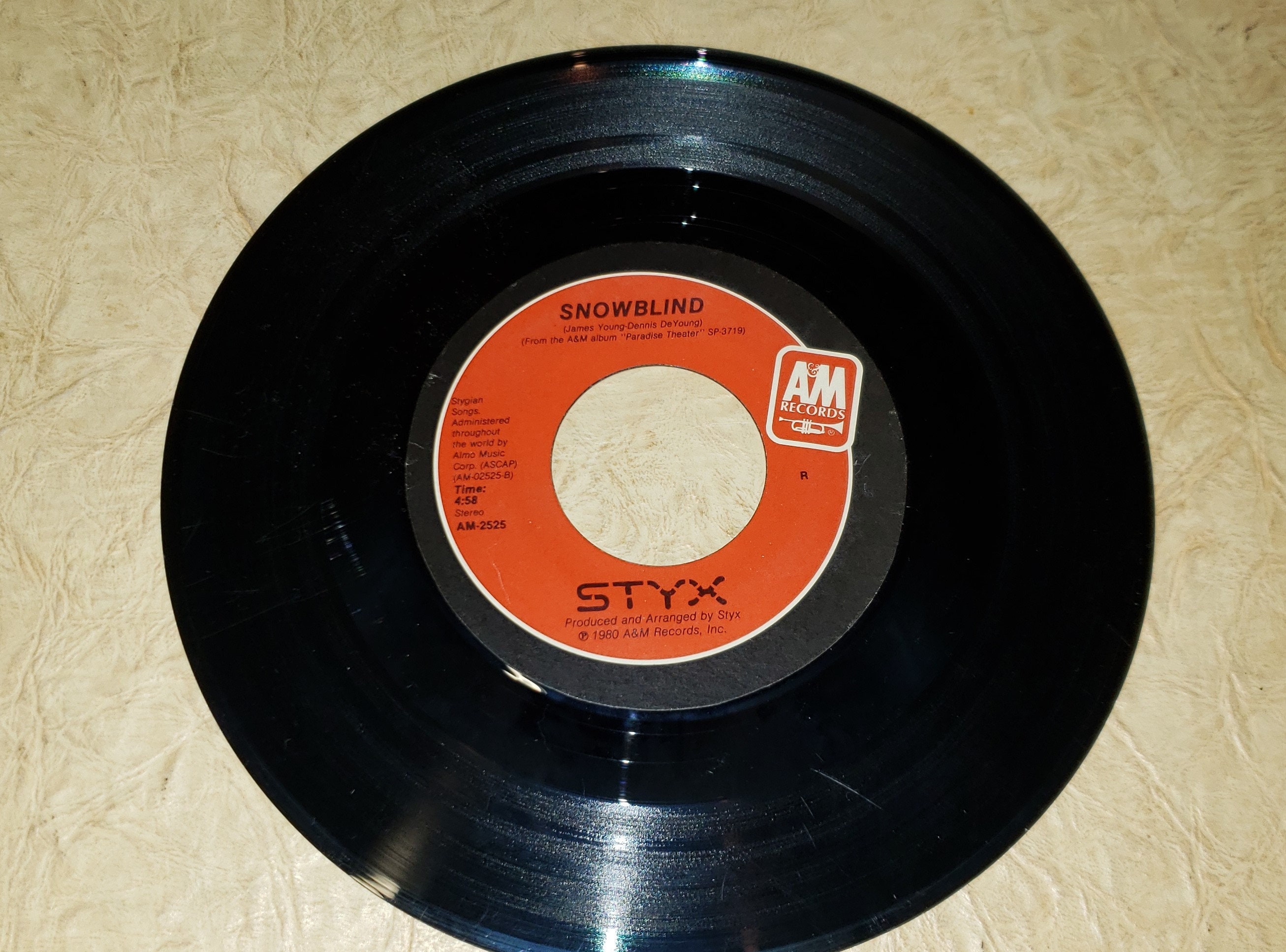 Styx Mr. Roboto Snowblind 45 Rpm Record - Etsy