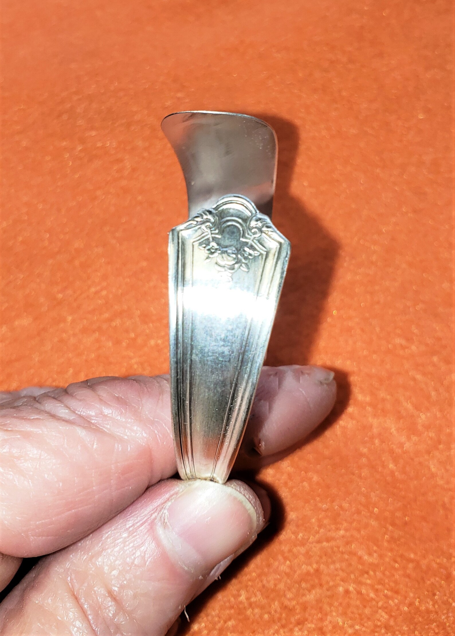 Butter Knife Cuff With Man in the Moon Charm - Etsy