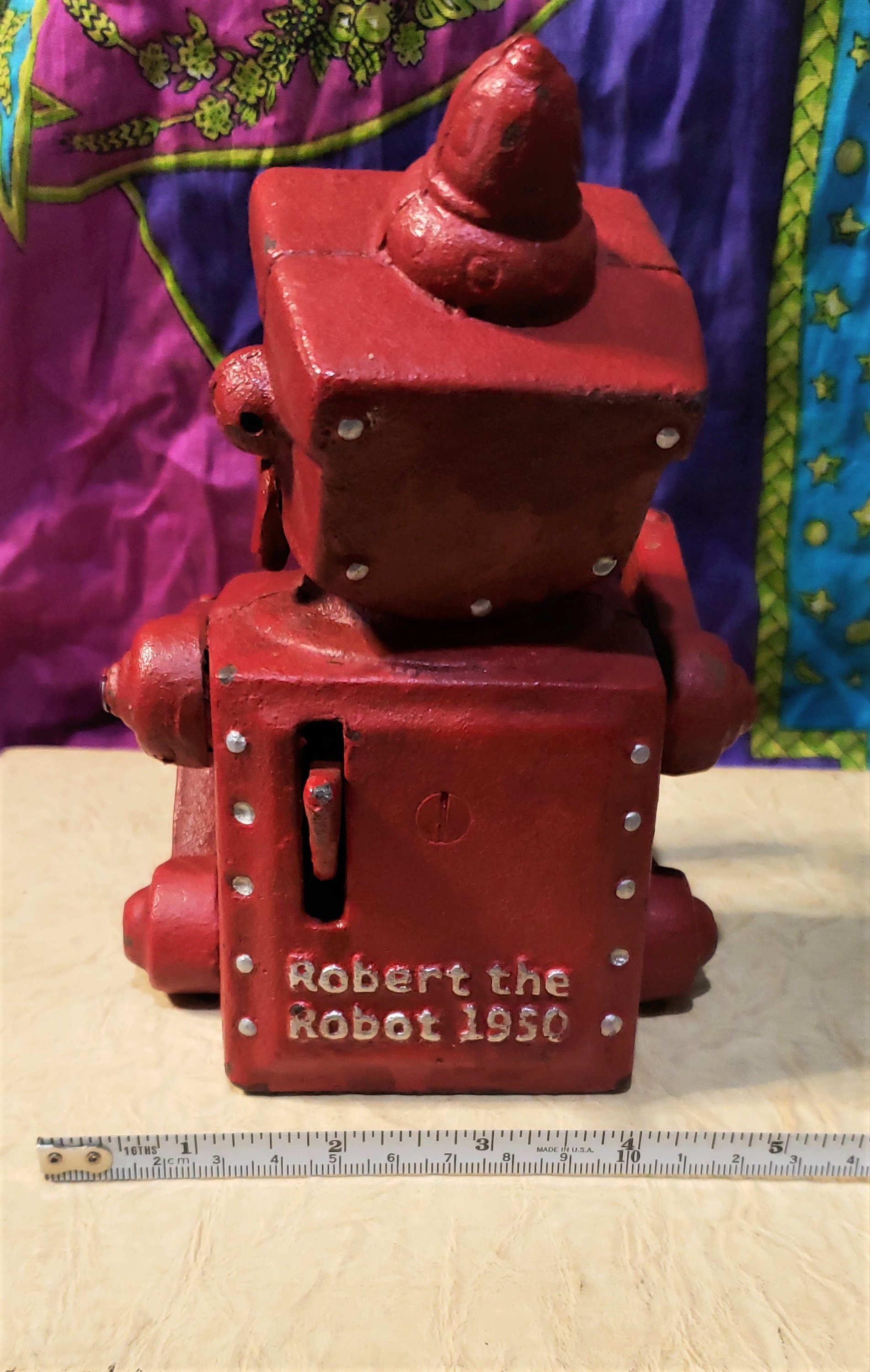 Hubley Cast Iron Robert the Robot Coin Bank 1950's - Etsy