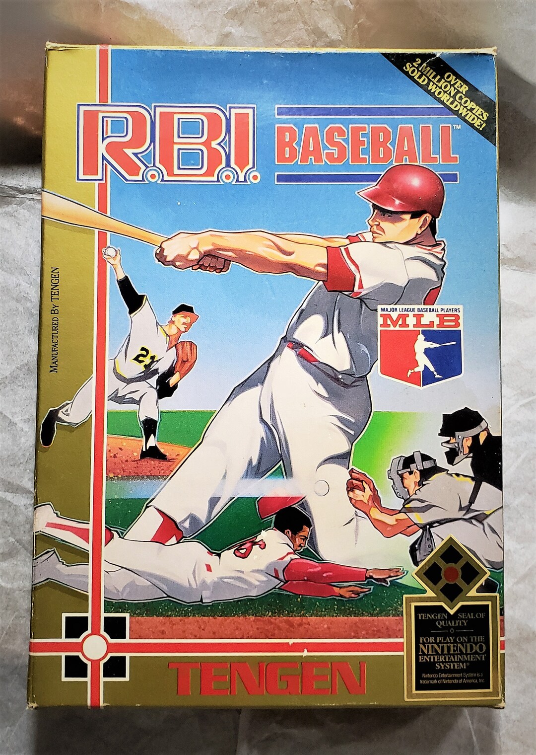 R.B.I. BASEBALL Video Game - With Black S.O.Q. by Tengen Year 1987 - Etsy
