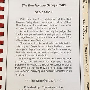 USS Bonham Richard Galley Greats Cookbook 1944 to 1971 Recipes - Etsy