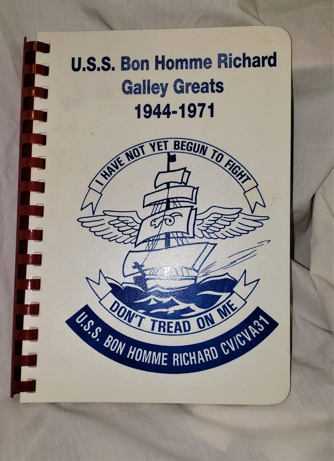 USS Bonham Richard Galley Greats Cookbook 1944 to 1971 Recipes - Etsy