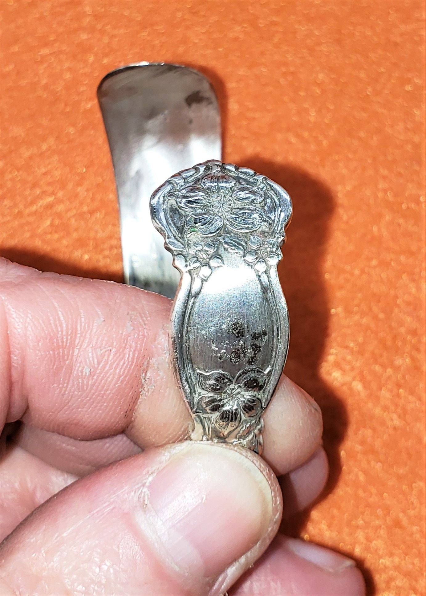 Butter Knife Cuff With Bee Charm - Etsy