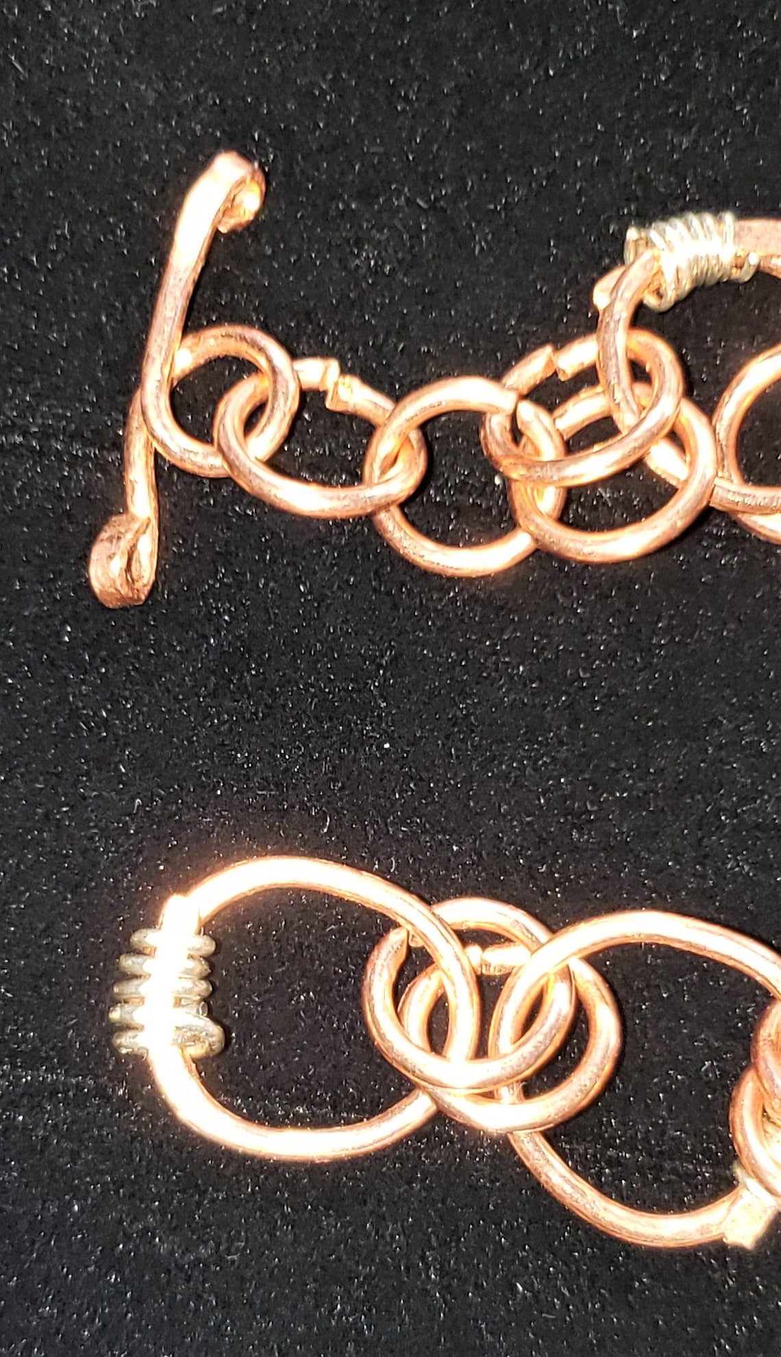 Handmade Copper Rolo Link Chain With Handmade Toggle - Etsy