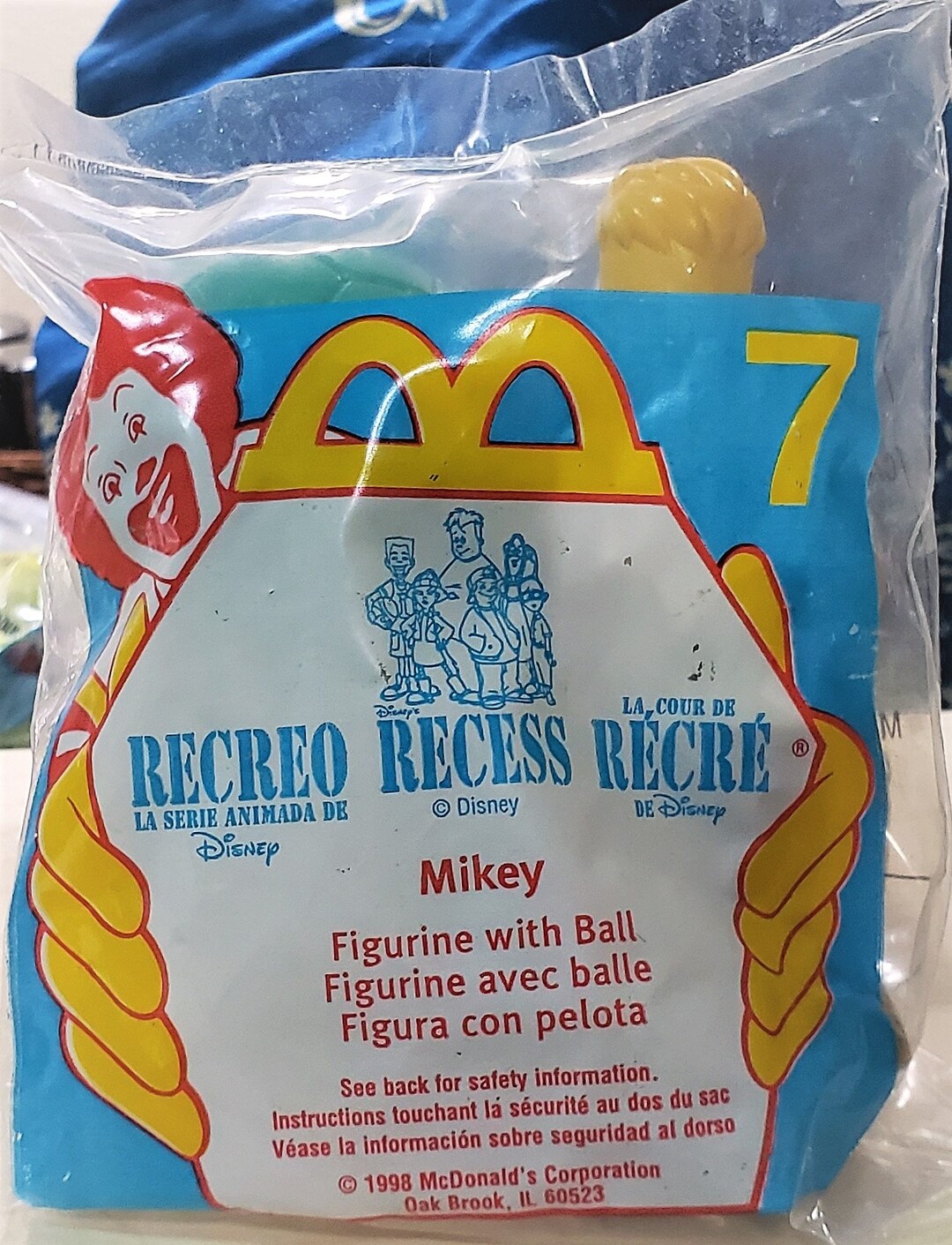 Mikey With Ball - Recess - 1998 - Happy Meal Toy - Etsy