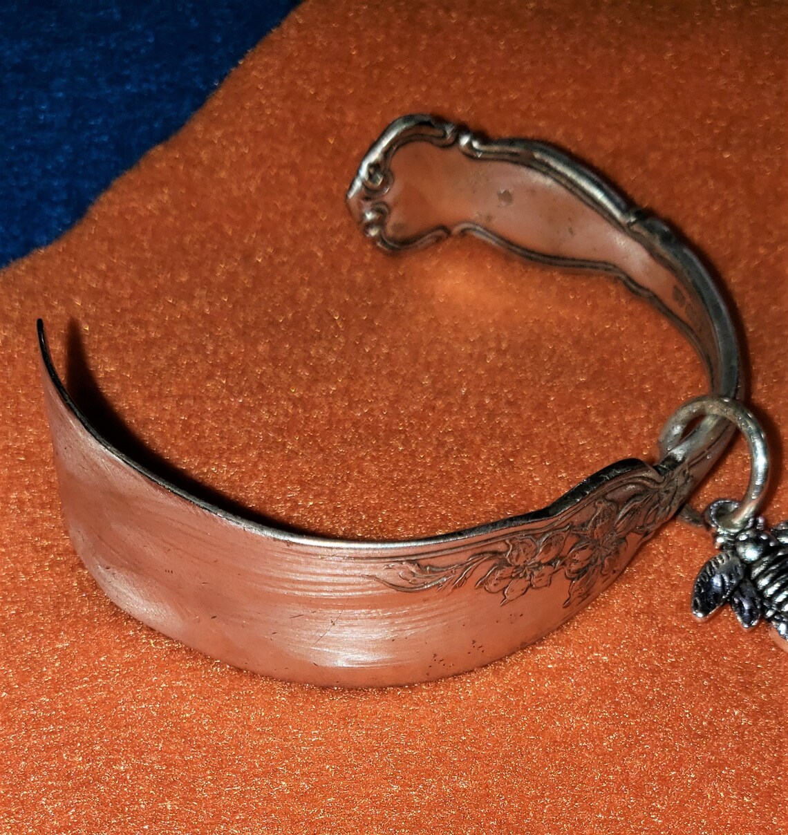 Butter Knife Cuff With Bee Charm - Etsy