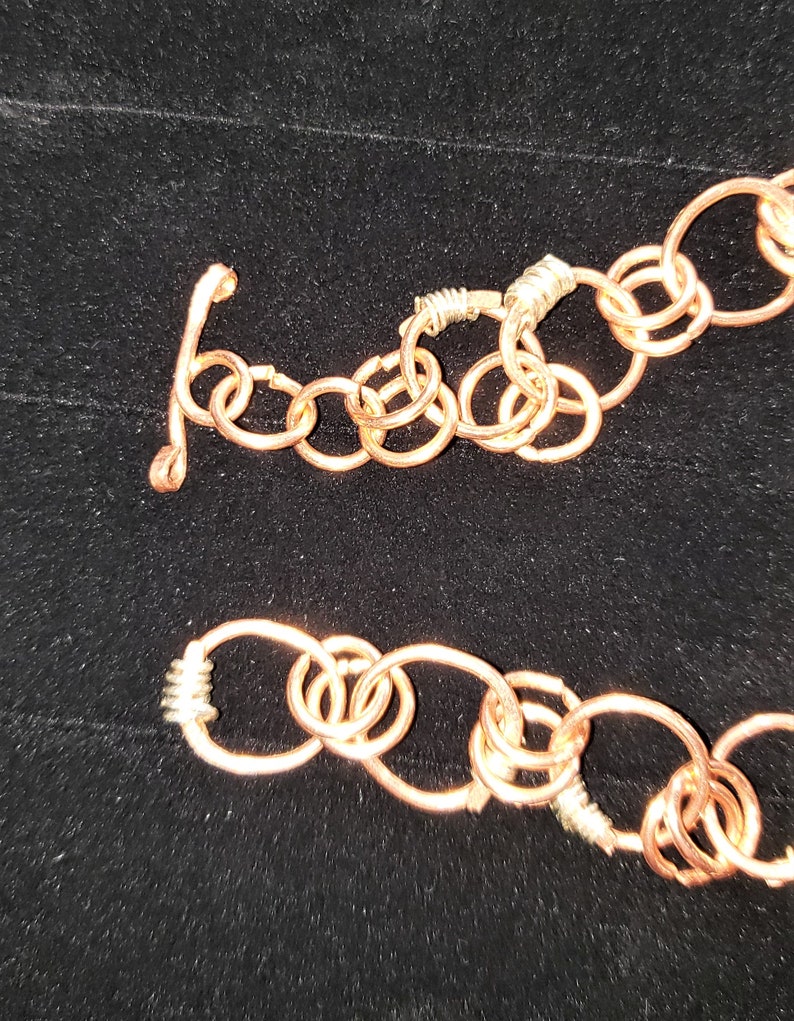 Handmade Copper Rolo Link Chain With Handmade Toggle - Etsy