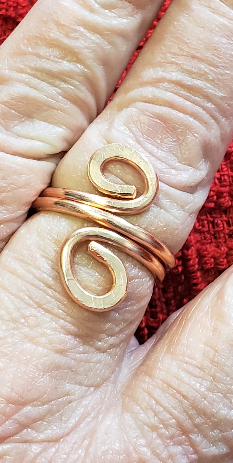 Simple Copper Twist Ring - Etsy