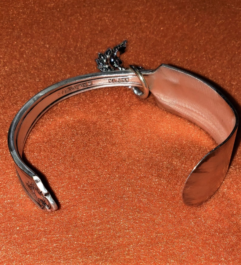 Butter Knife Cuff With Man in the Moon Charm - Etsy