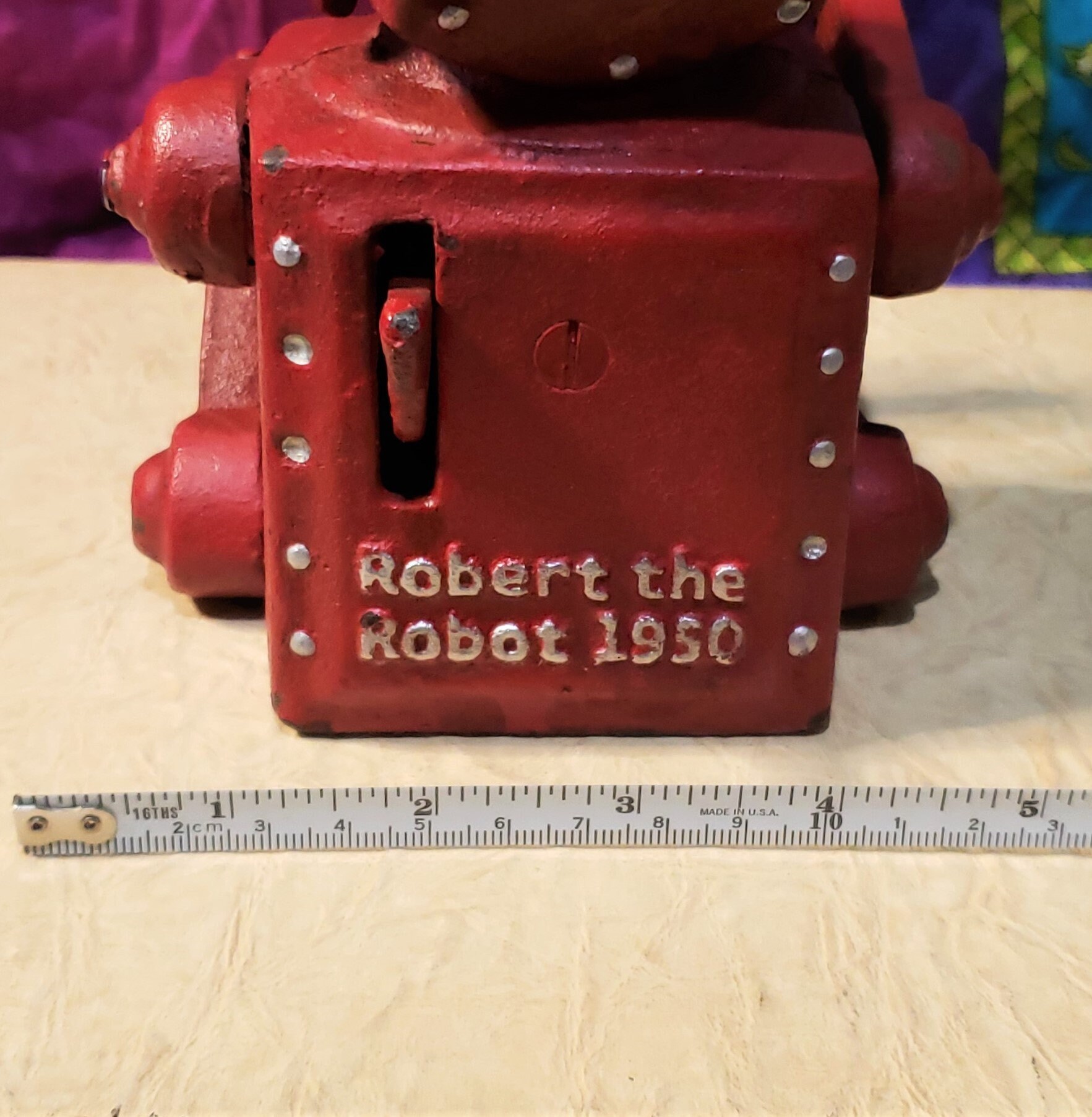 Hubley Cast Iron Robert the Robot Coin Bank 1950's - Etsy