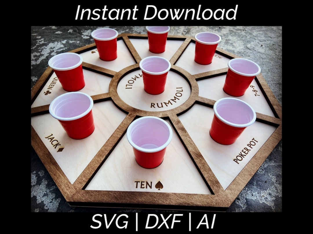 Rummoli Board Game Digital Download | Instant Download | Laser File ...