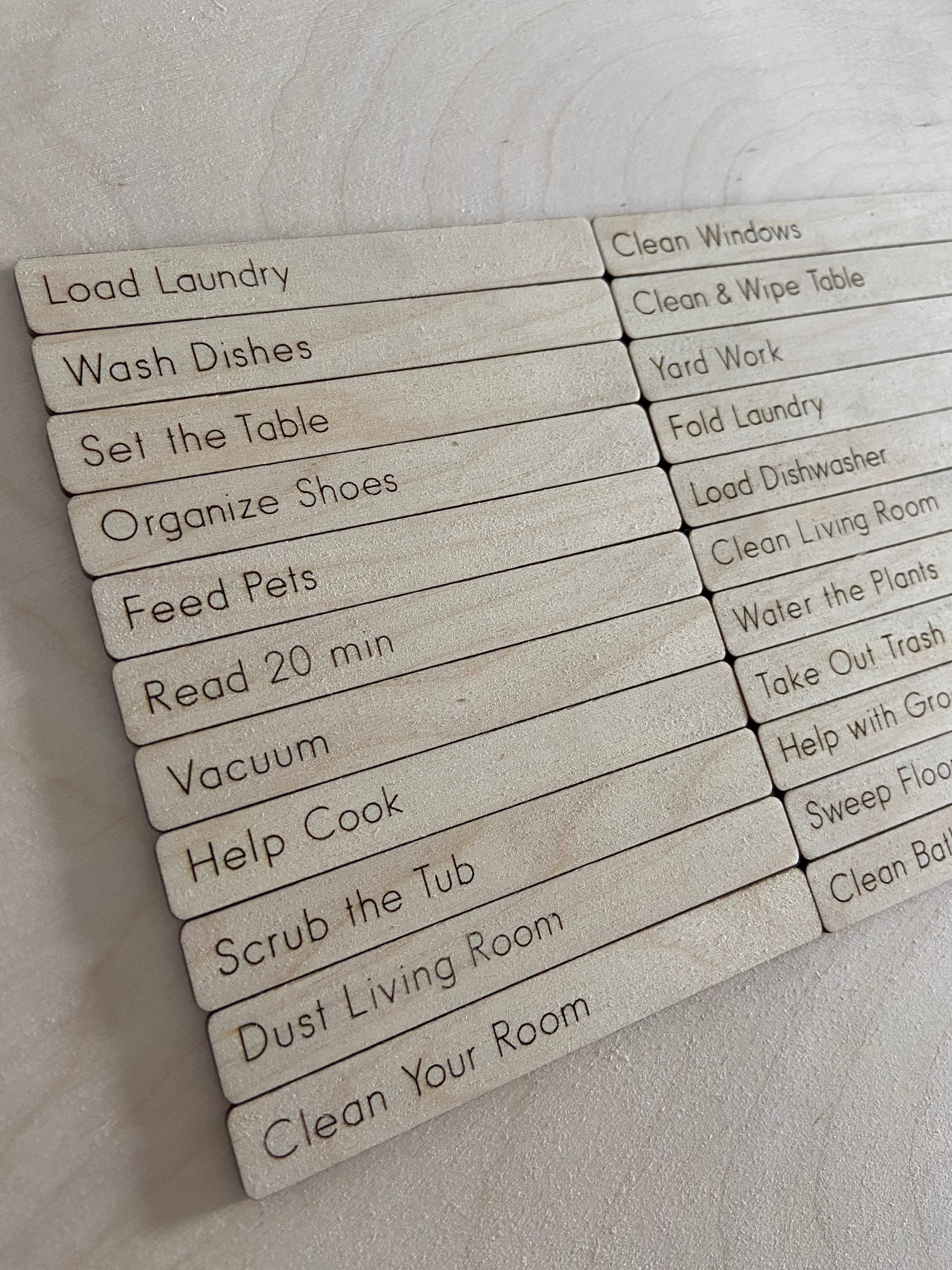 Chore Chart SVG Digital File Responsibility Chart Kids - Etsy Canada