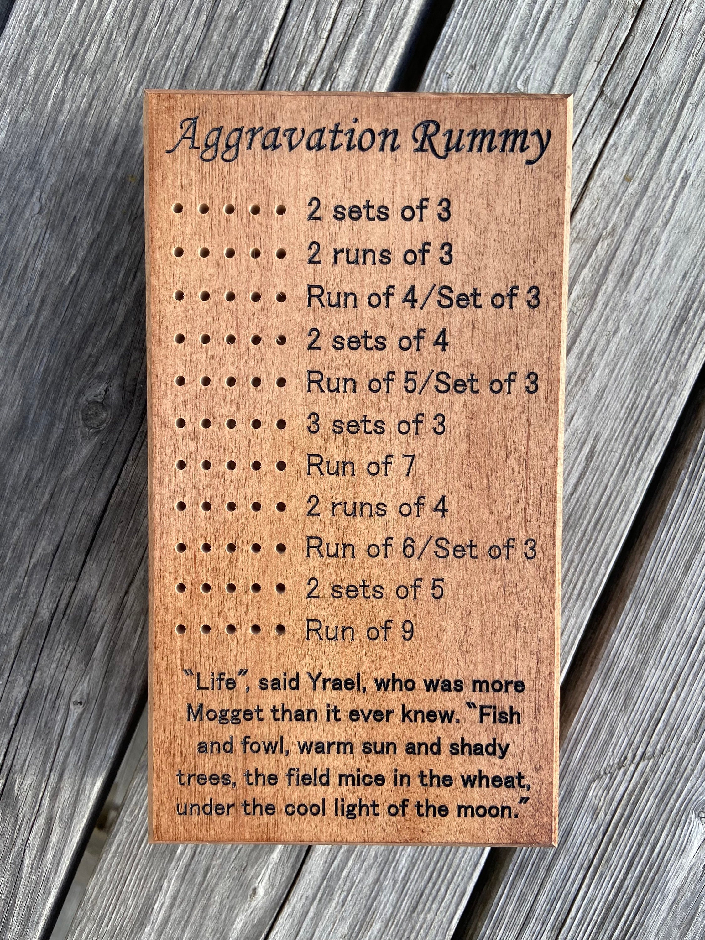 Aggravation Rummy Rummy Frustration Rummy Card Game - Etsy Canada