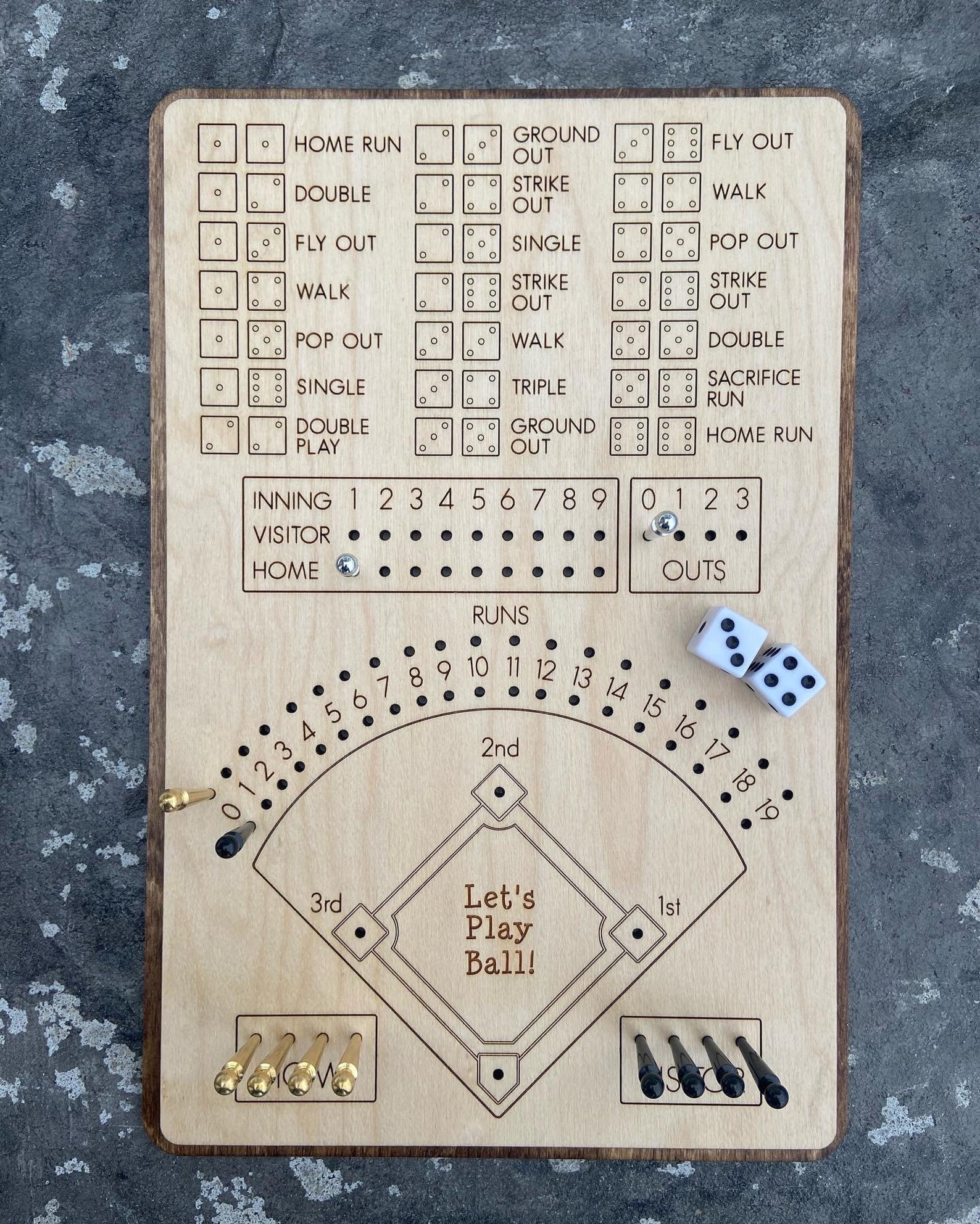 Dice Baseball - Etsy