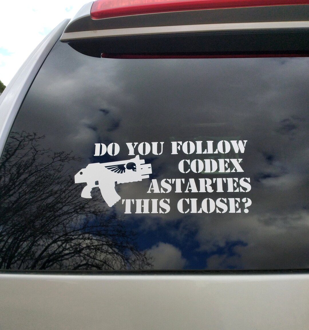 Codex Car Decal - Etsy