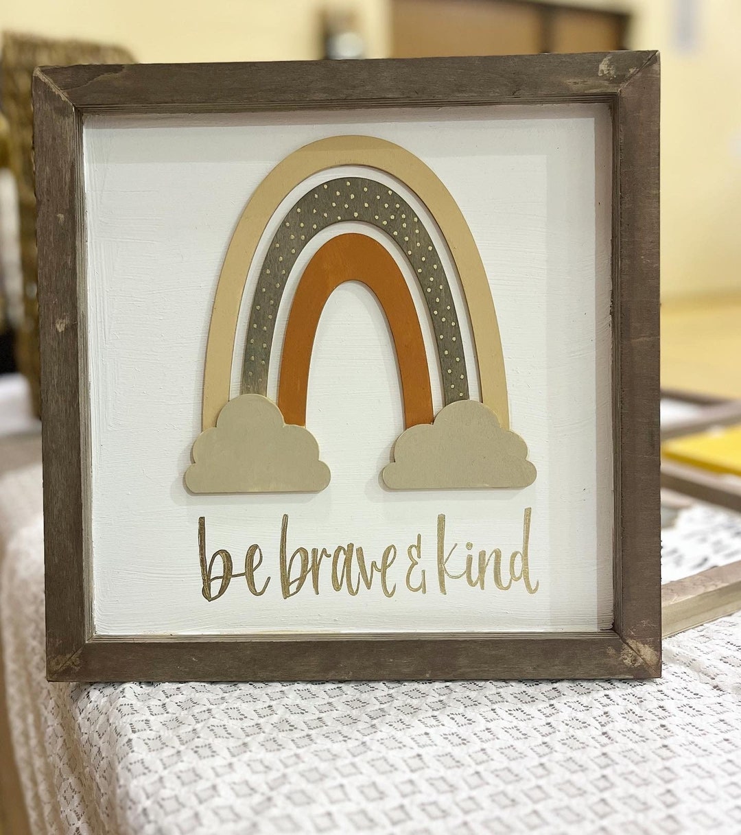 Rustic Rainbow Sign - Etsy