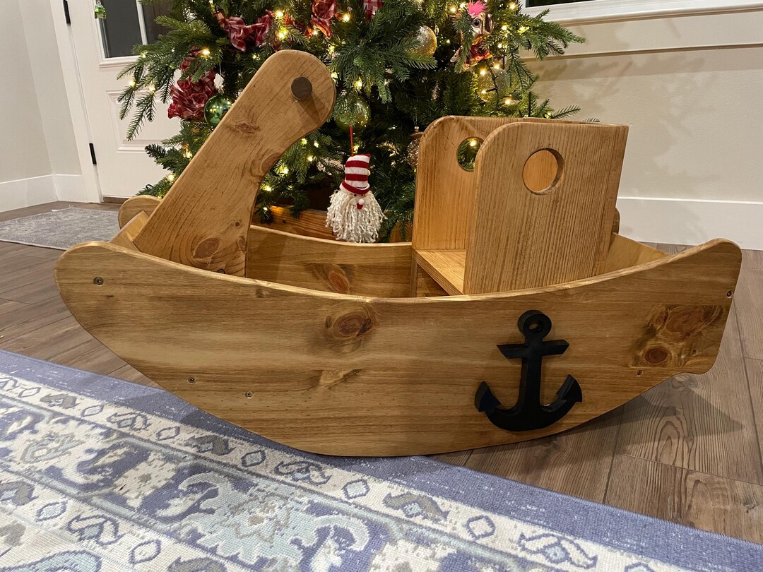 Kids Wood Rocking Boat - Etsy