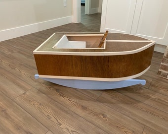 Wood Rocking Boat - Etsy