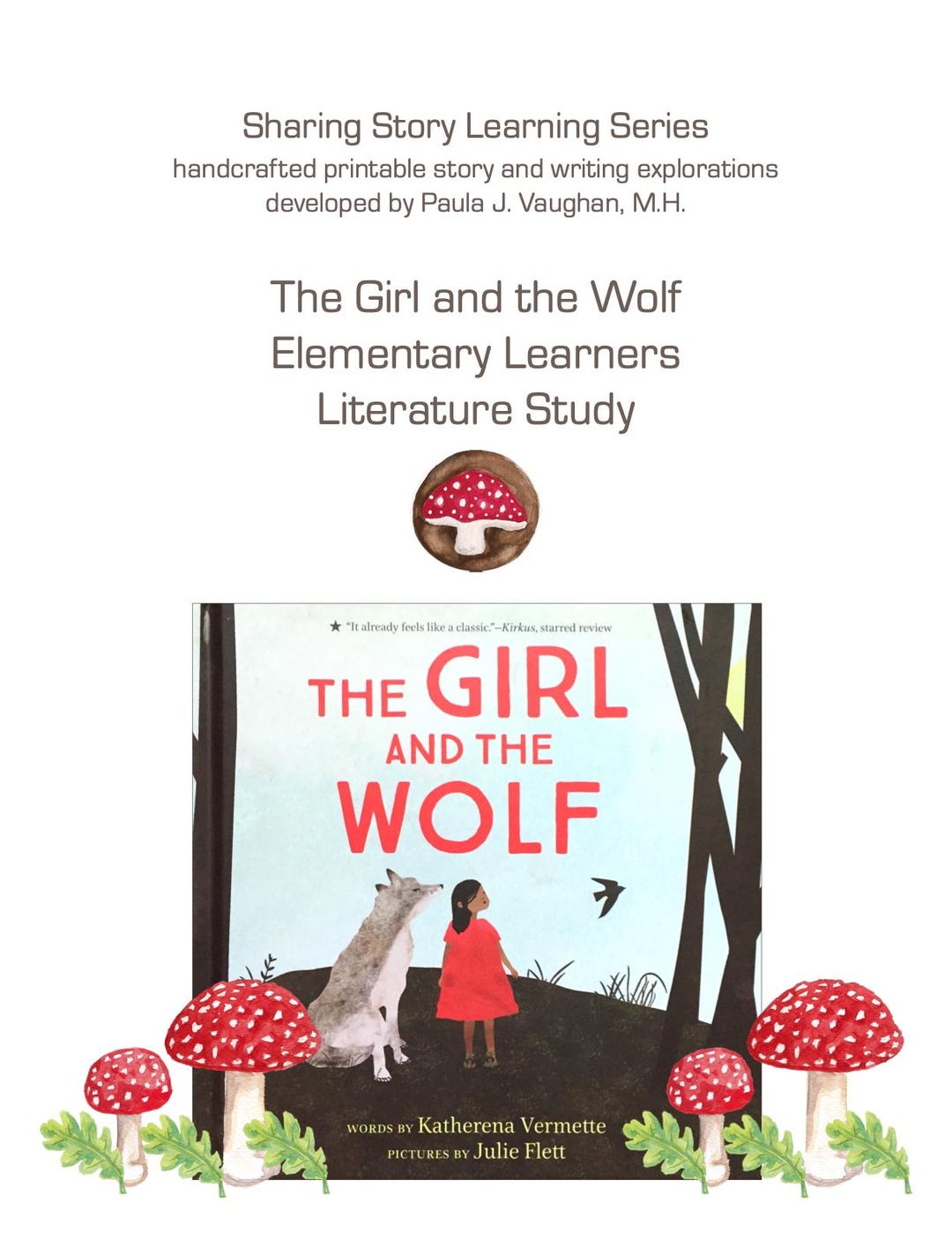 The Girl and the Wolf - Literature Study ~ Digital Printable PDF File ...