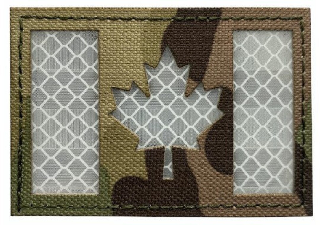 Reflective Canadian Flag Patch Multicam - Etsy