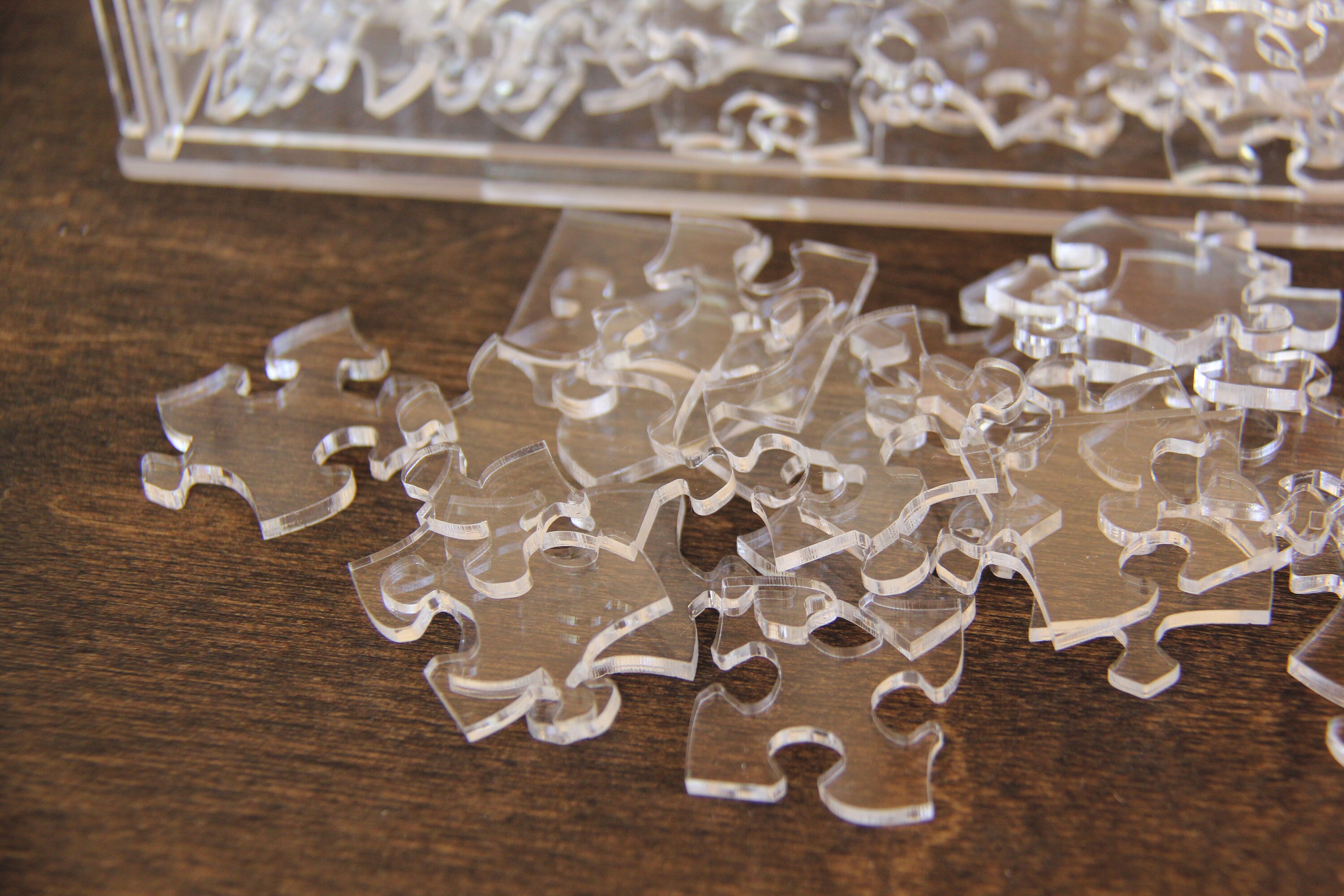 Clear Acrylic Puzzle Difficult Puzzle Gag Gift | Etsy