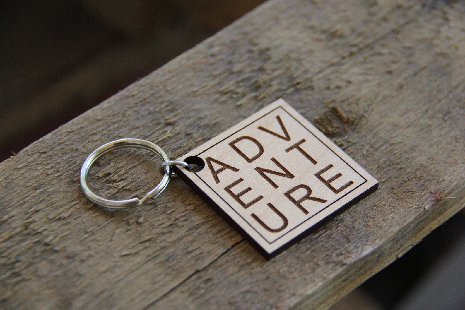 Adventure Keychain Outdoor Lover Keychain Laser Engraved | Etsy