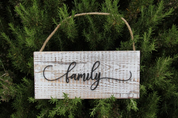 Letrero rústico familiar letrero 3D decoración de pared - Etsy México