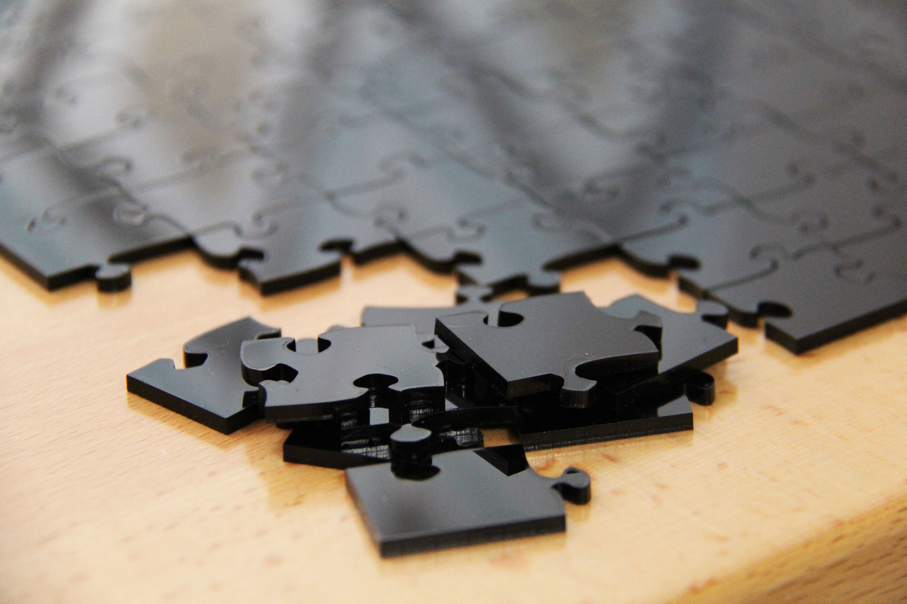 Glossy Black Acrylic Puzzle Difficult Puzzle Gag Gift - Etsy