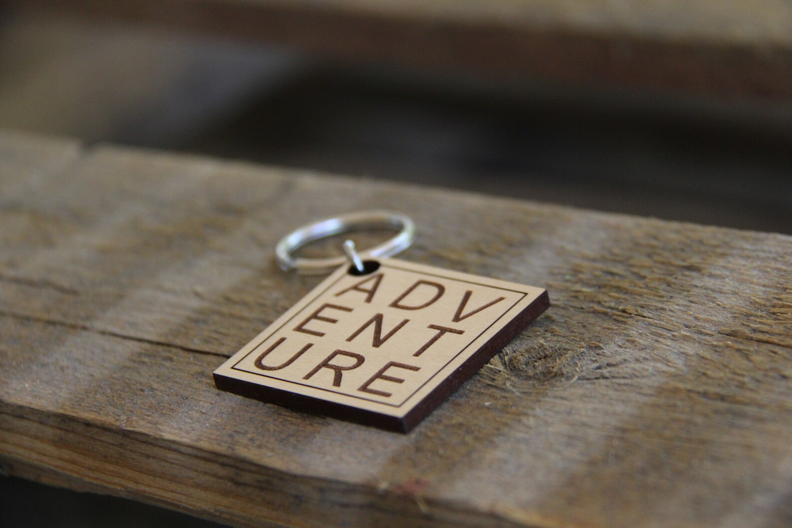 Adventure Keychain Outdoor Lover Keychain Laser Engraved | Etsy